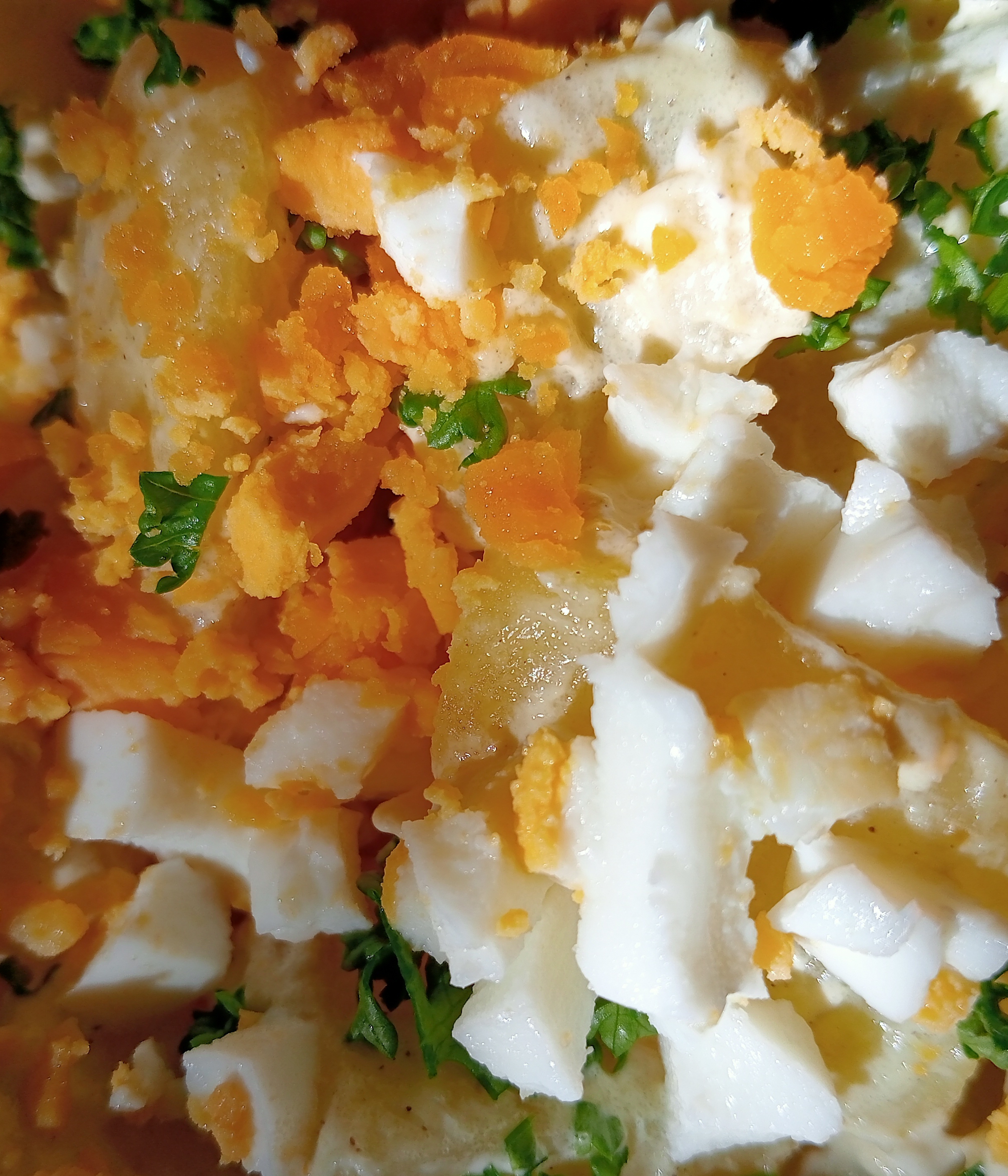 atm 2:40pm Vegetarian Plant-based Afternoon Snack: Potato and Egg Salad ...