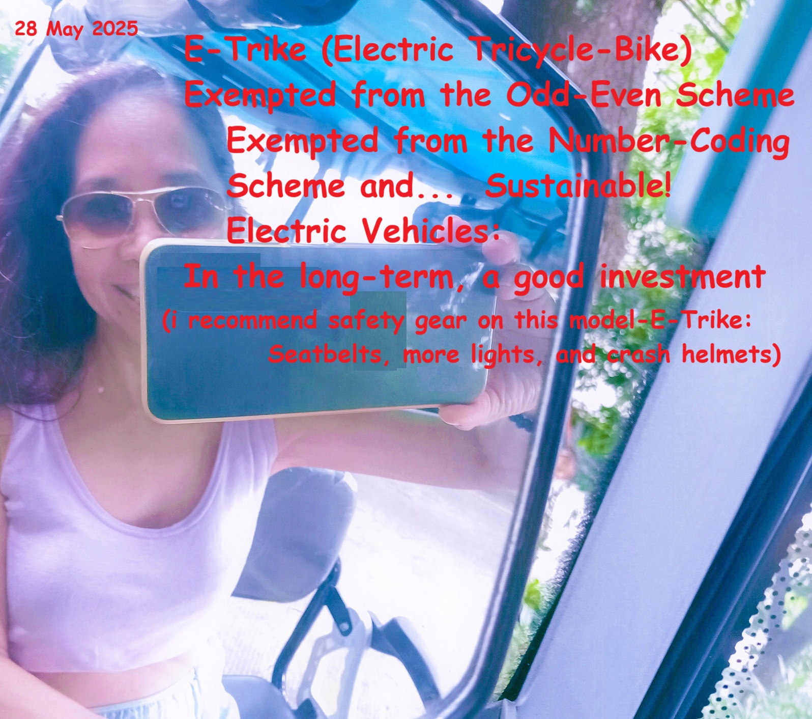 atm 8am E-Trike (electric tricycle bike) Exempted from Odd-Even Scheme, Exempted from Number ...